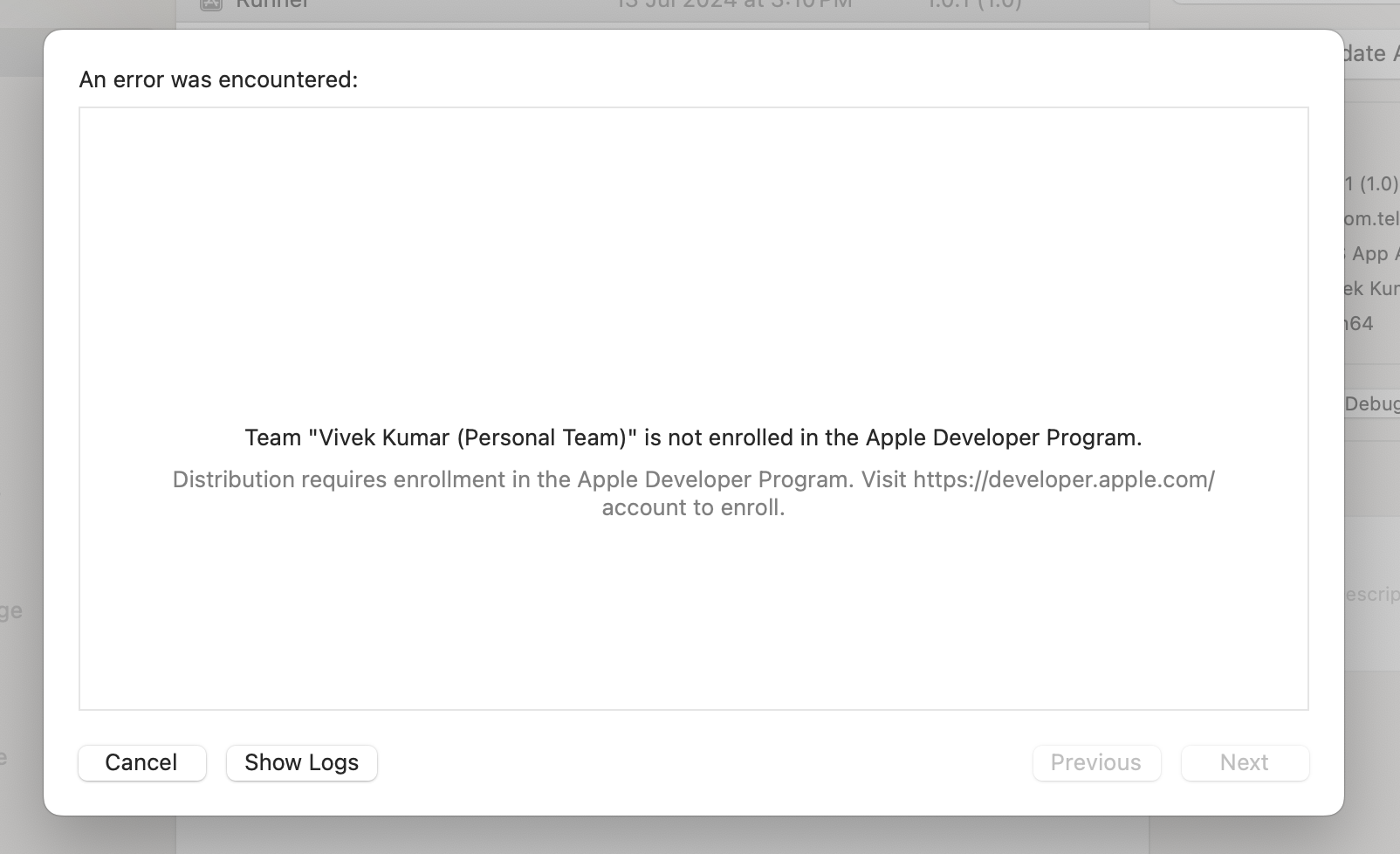 Why is Xcode still asking to enroll in Ap… - Apple Community
