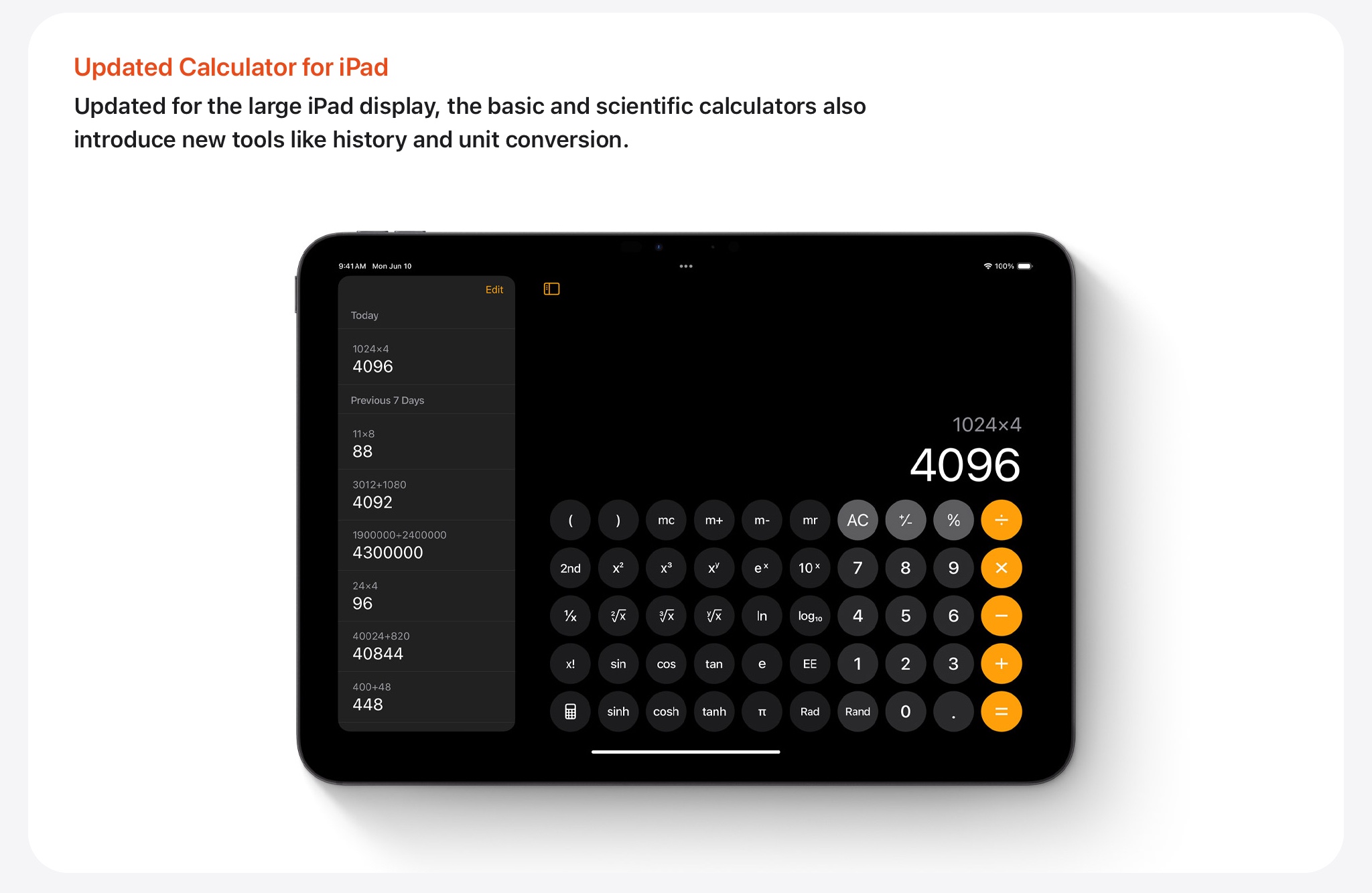 Ipad calculator - Apple Community