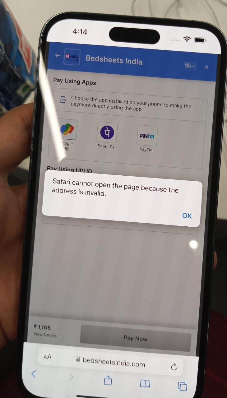 "Safari cannot open the page because the … - Apple Community