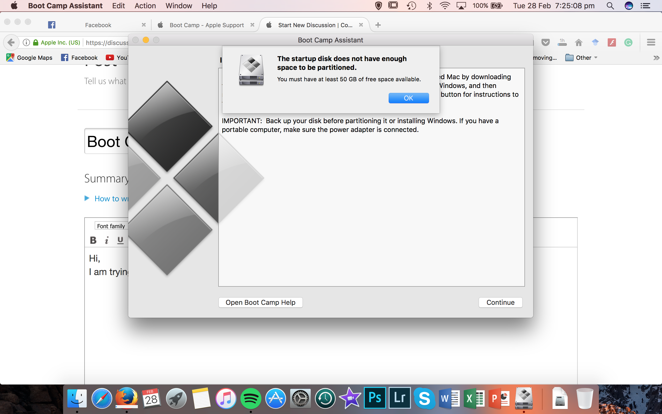Boot Camp Installation - Apple Community