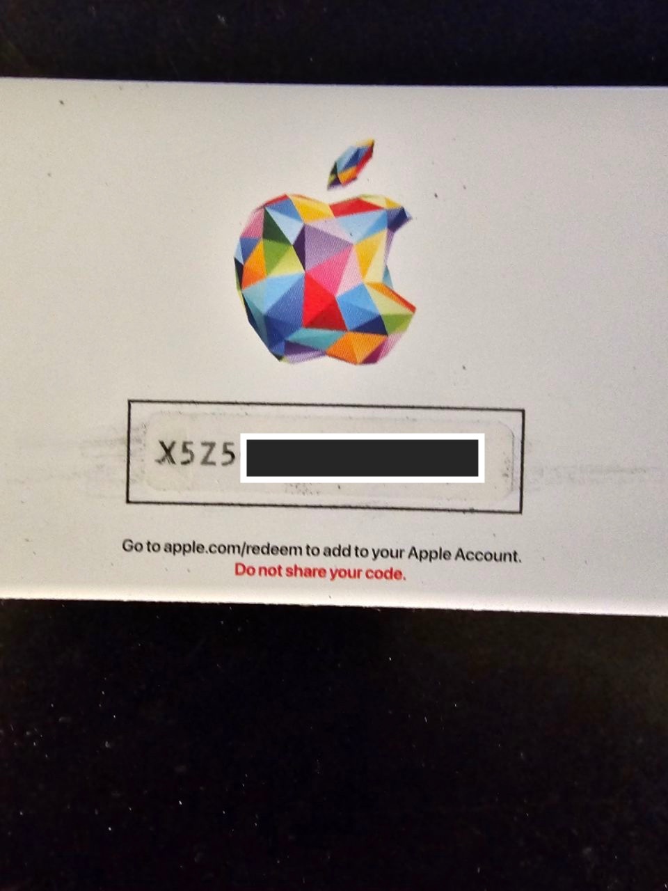 How to redeem mistakenly scratched Apple … - Apple Community