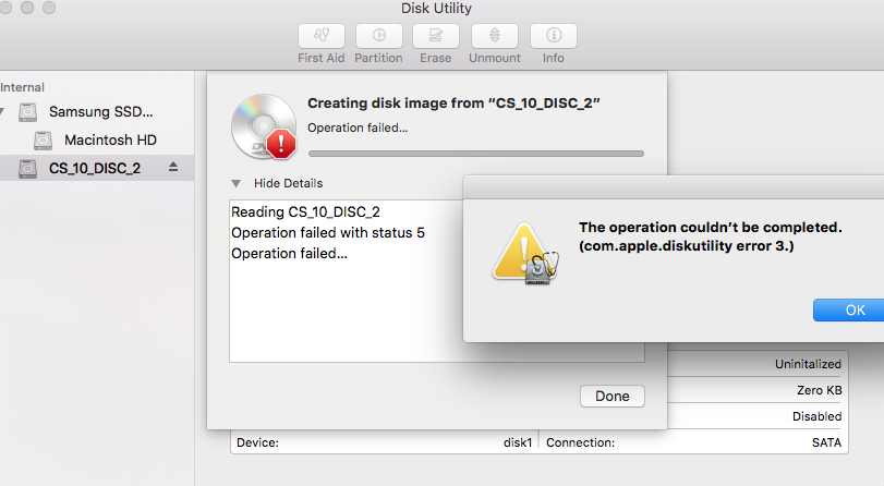 The operation couldn’t be completed. (com… - Apple Community