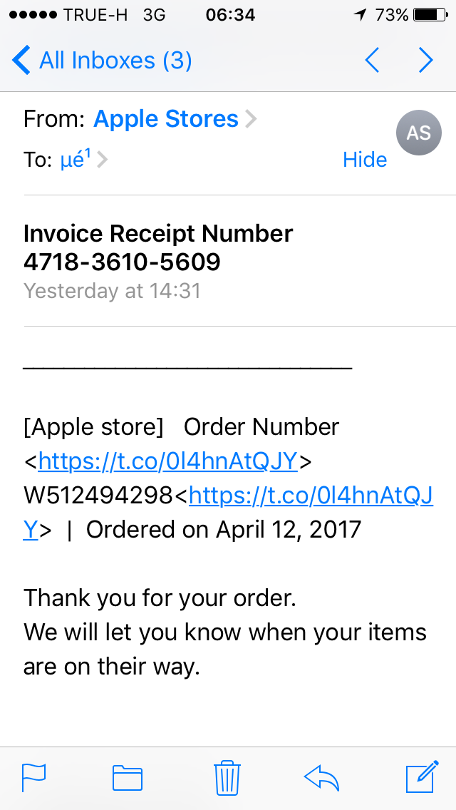 I never order any product on apple store. - Apple Community