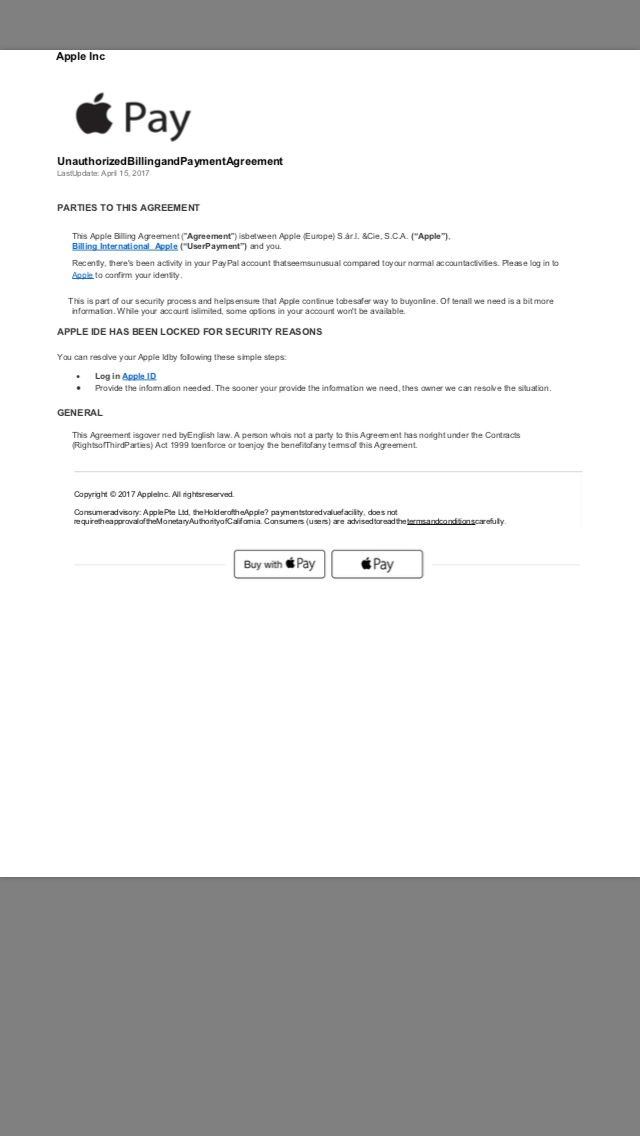 fake apple id locked notification - Apple Community