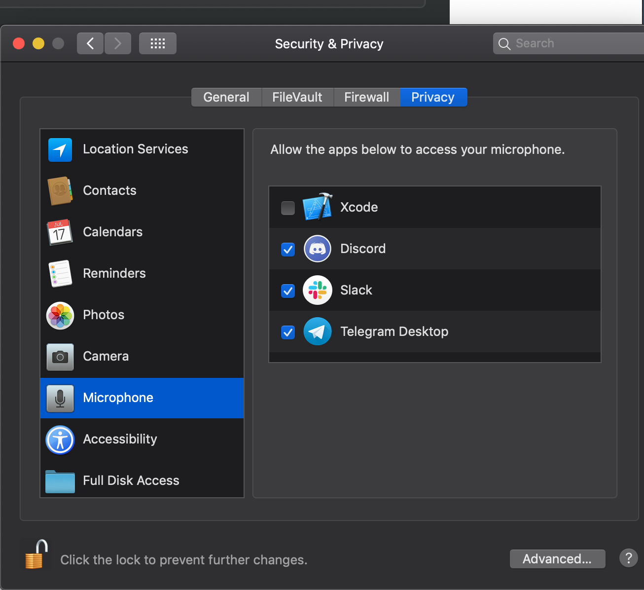 Chrome does not have access to microphone - Apple Community