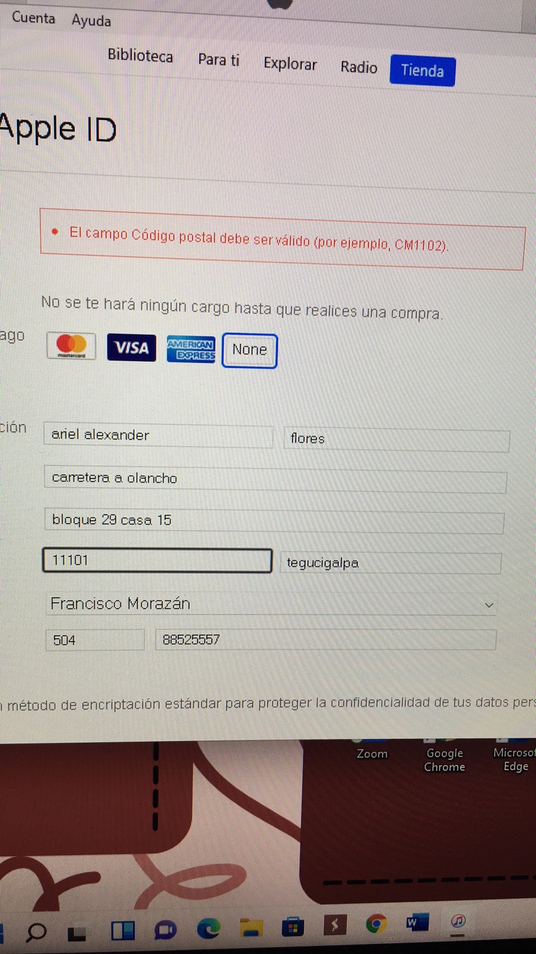 Buenas tardes no tengo idea de porque cua… - Apple Community