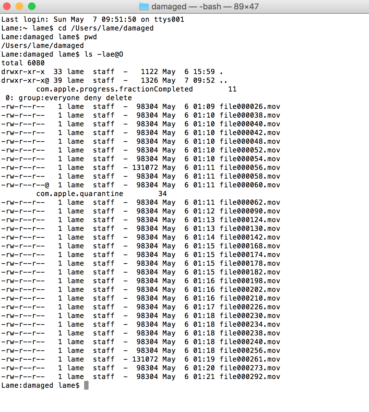 My .MOV footages can't play and show zero… - Apple Community