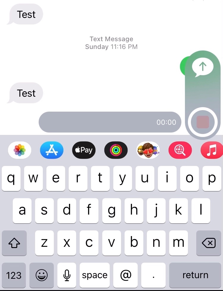 audio message not recording - Apple Community