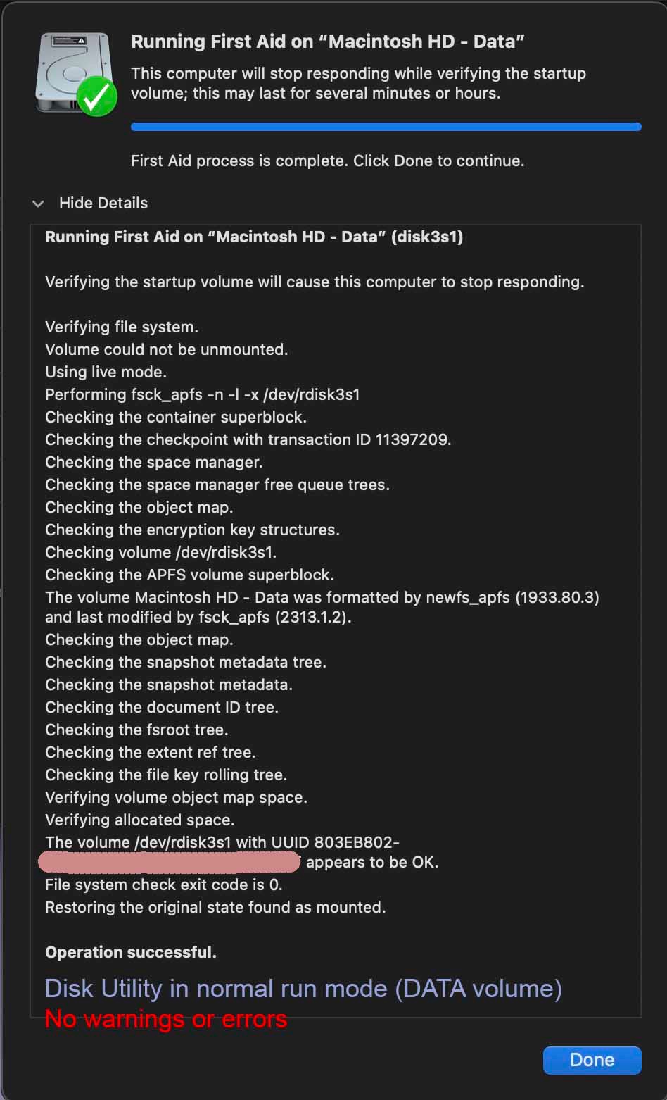 Disk Utility repair of APFS on M1: Fails … - Apple Community