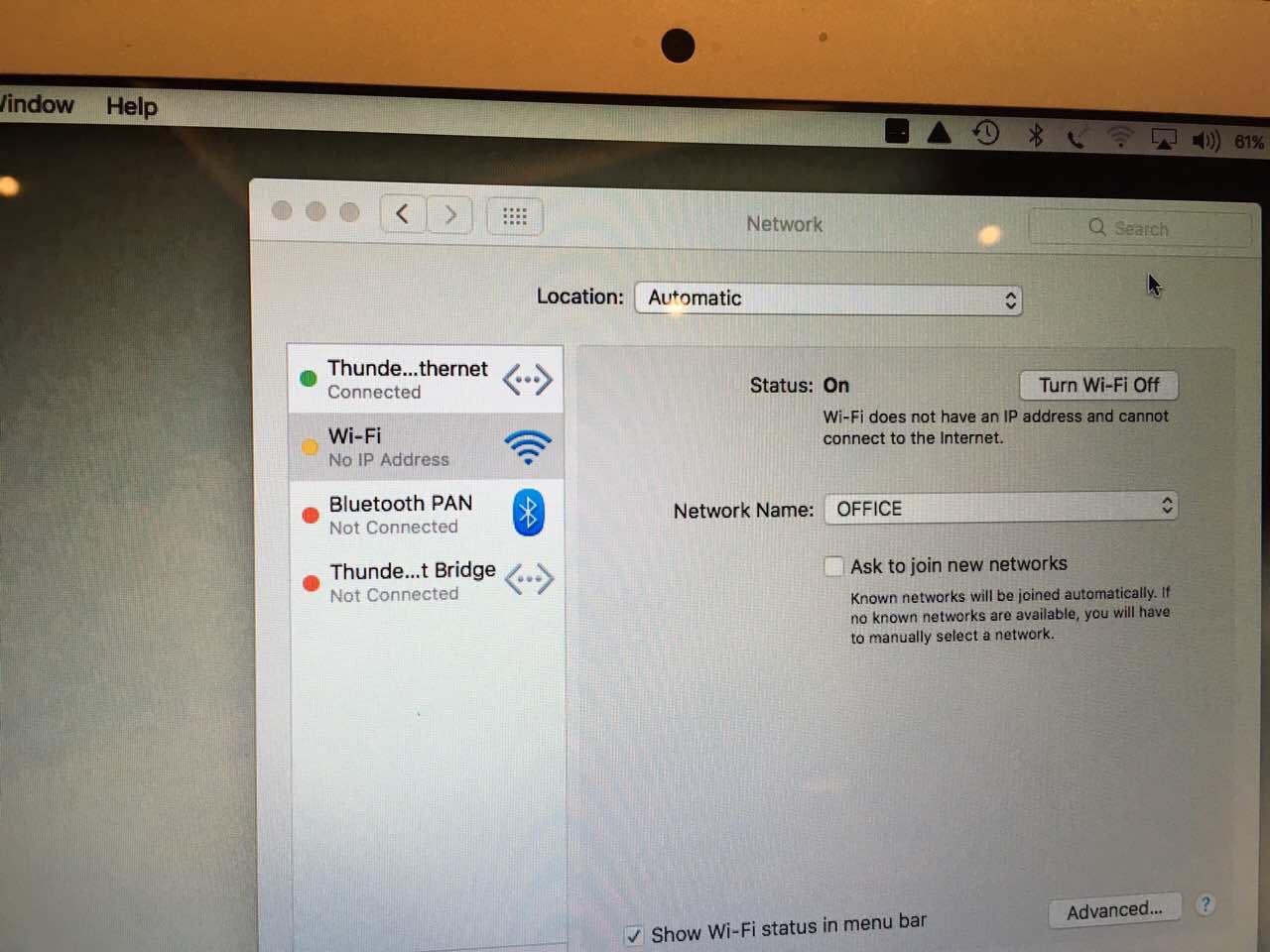 Wi-Fi does not have an ip-address and can… - Apple Community