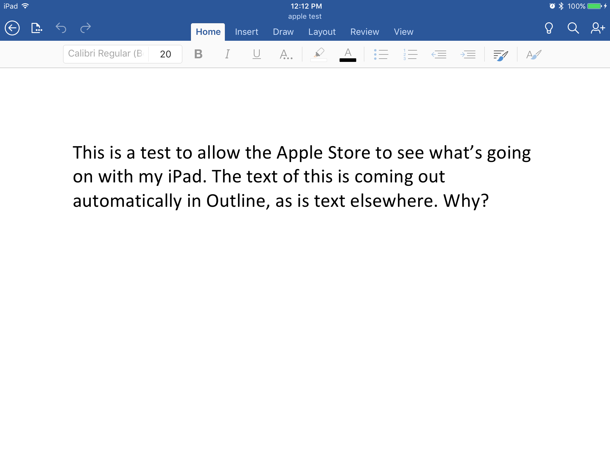 iPad text not displaying correctly - Apple Community