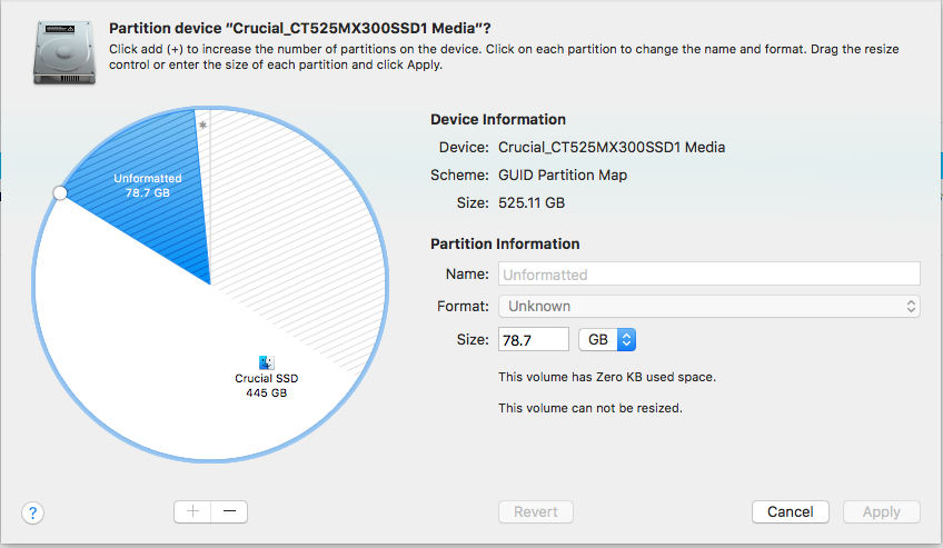 Issue formatting an unformatted partition… - Apple Community