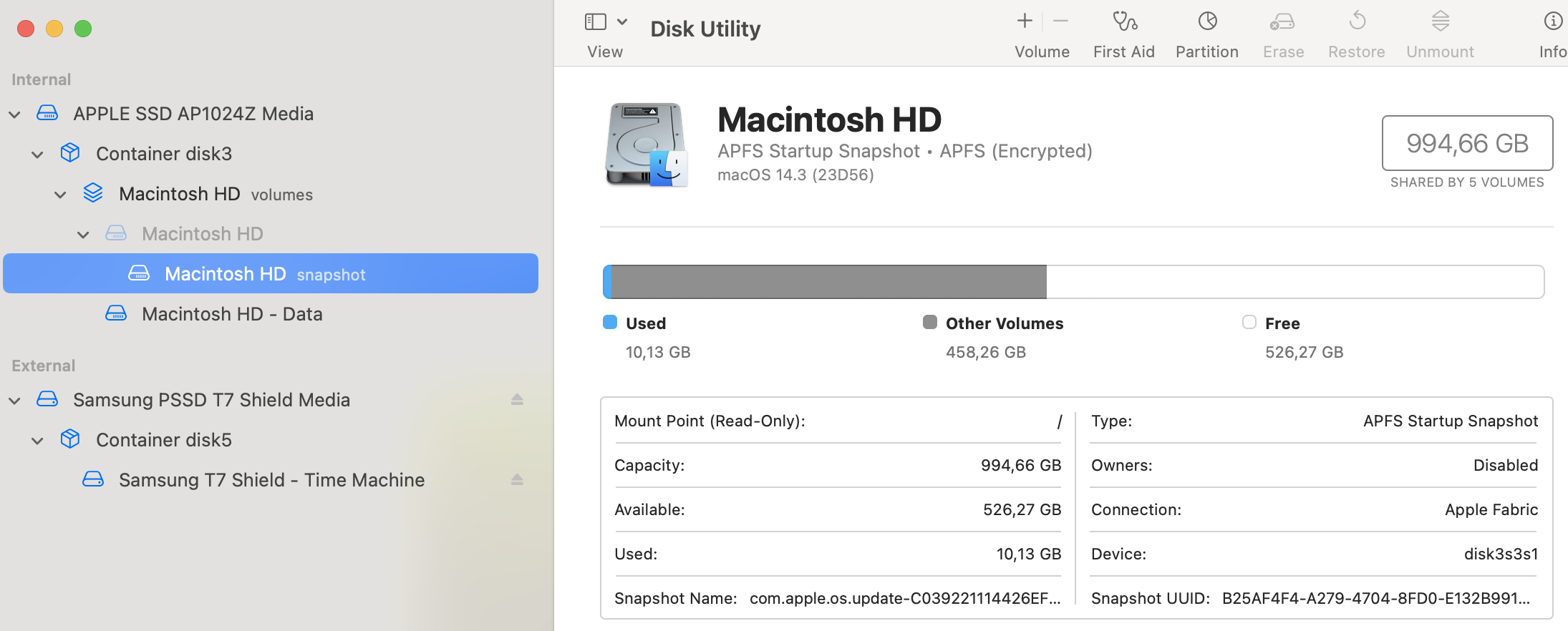 Delete a startup snapshot in Macintosh HD - Apple Community