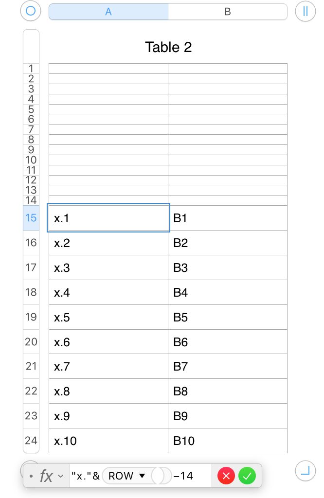 Ongoing numbering of rows (1.1, 1.2, 1.3.) - Apple Community