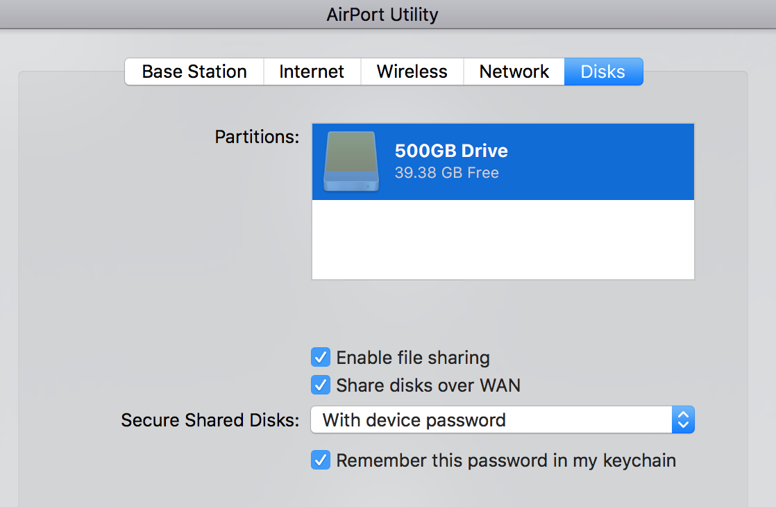 USB HDD Sharing Airport Extreme - Apple Community