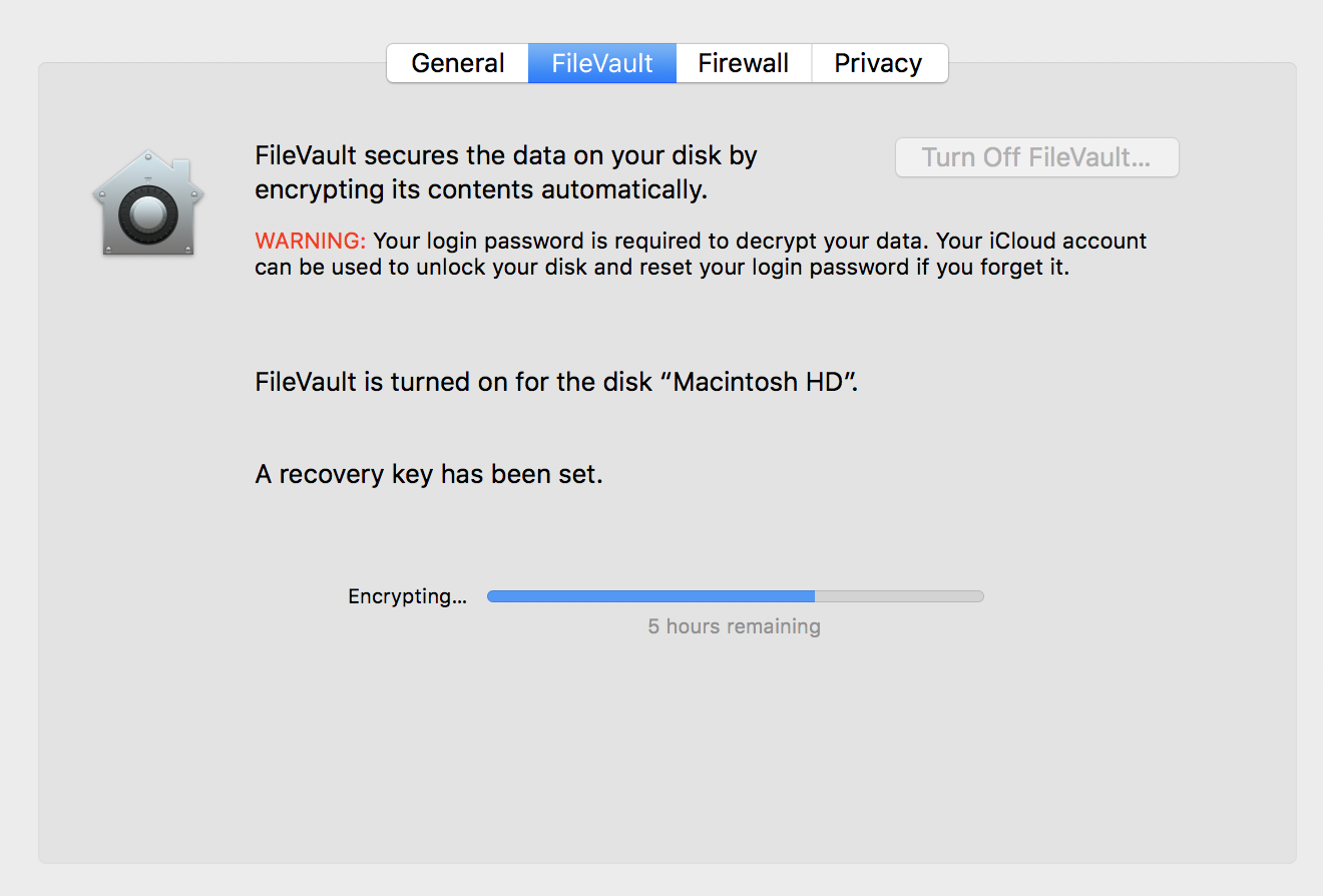FileVault recovery key not issued when se… - Apple Community