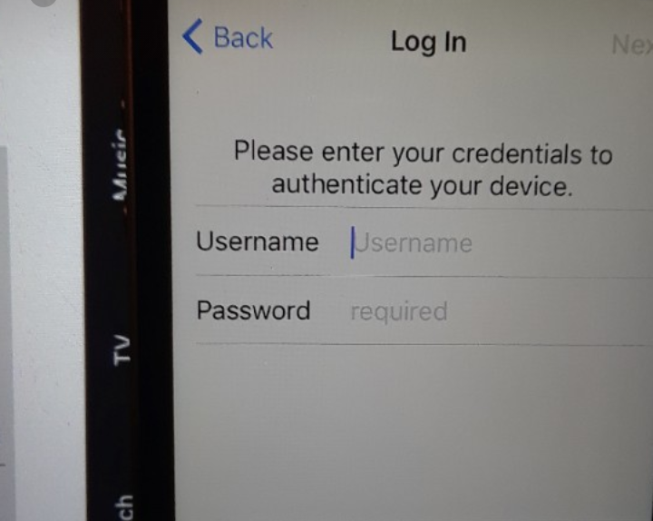 stuck on enter credentials to authenticat… - Apple Community