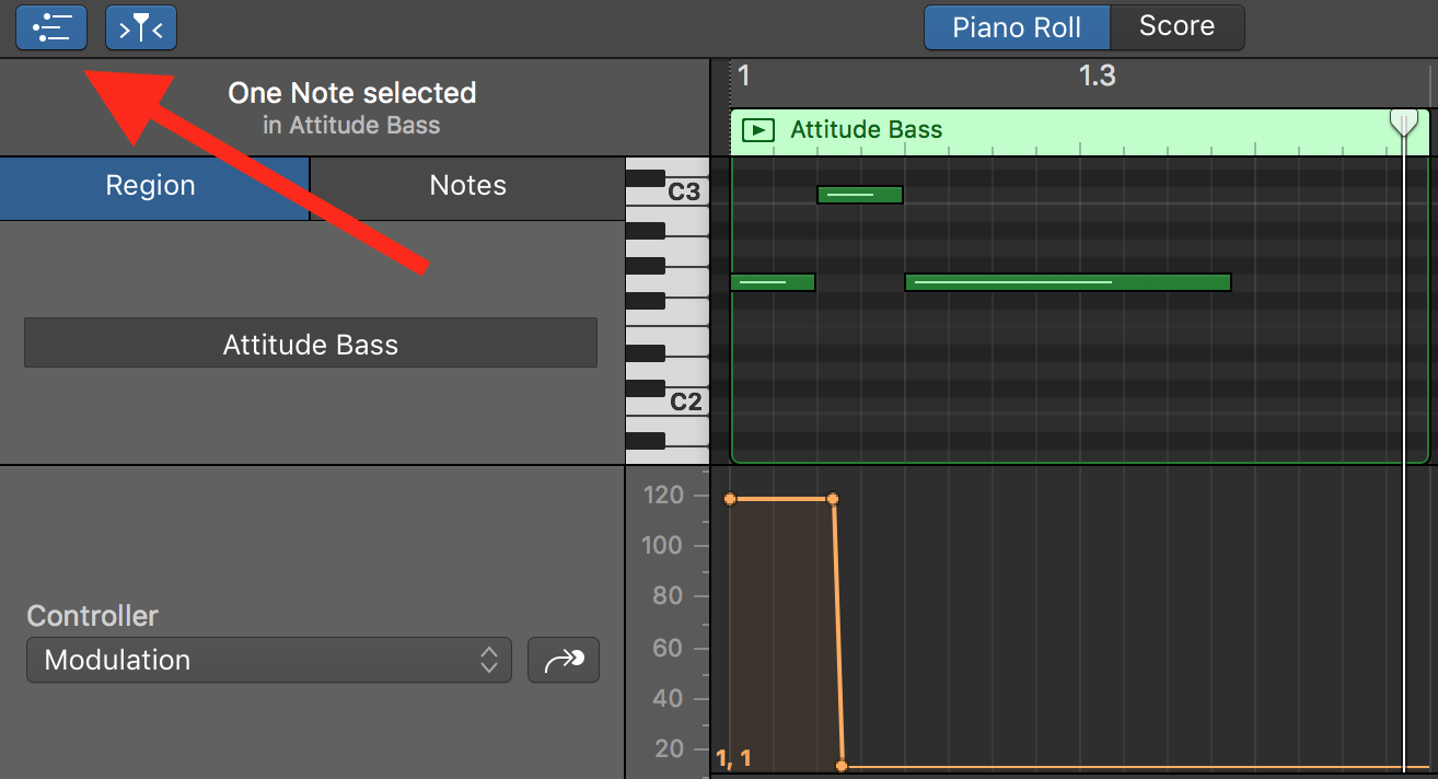 Slide a note on a midi bass - Apple Community