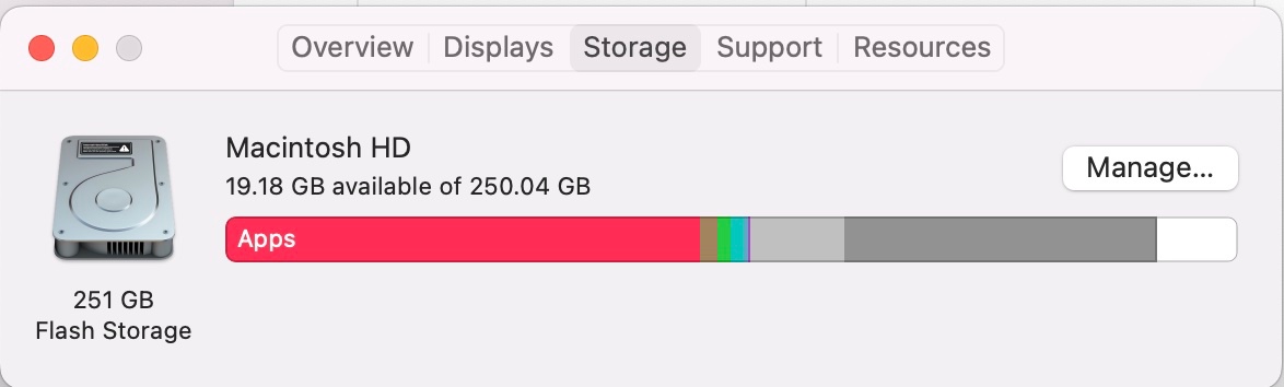 MacBook Pro 2016 storage full--applicatio… - Apple Community