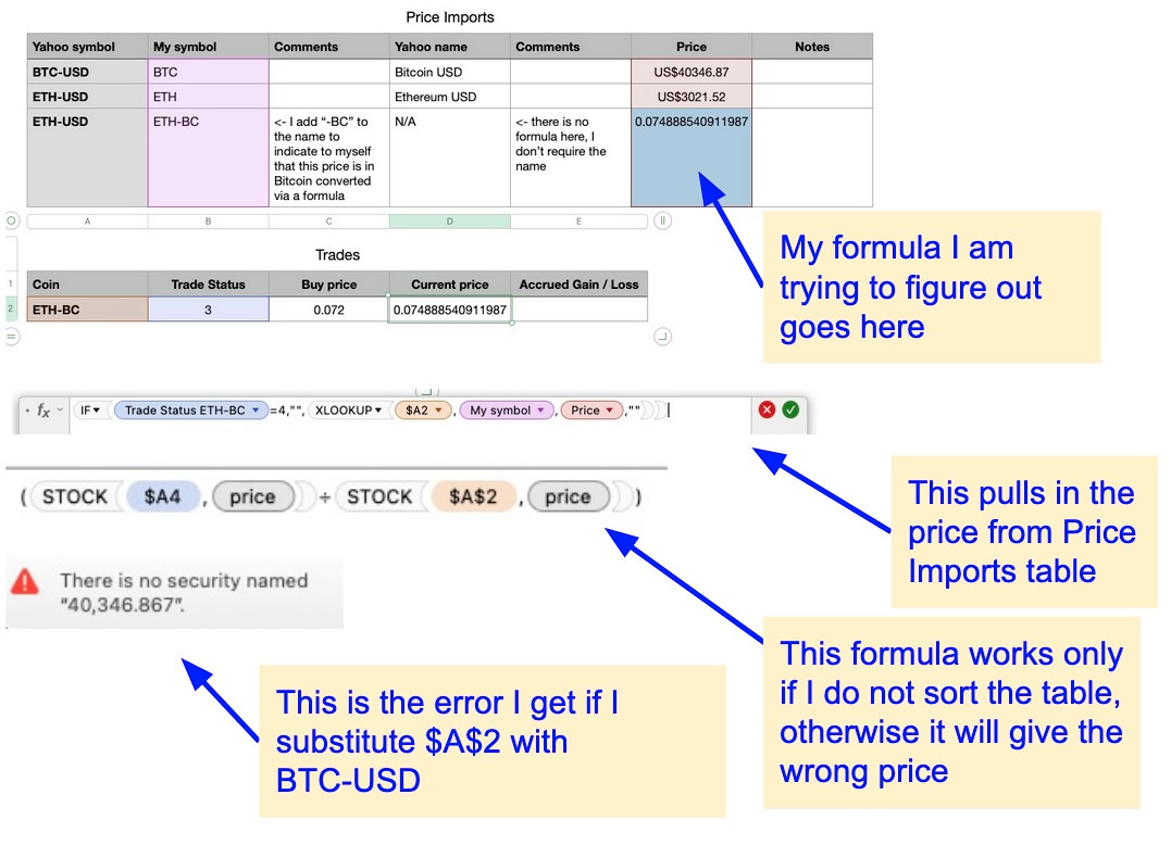 How to create a formula to convert a cryp… - Apple Community