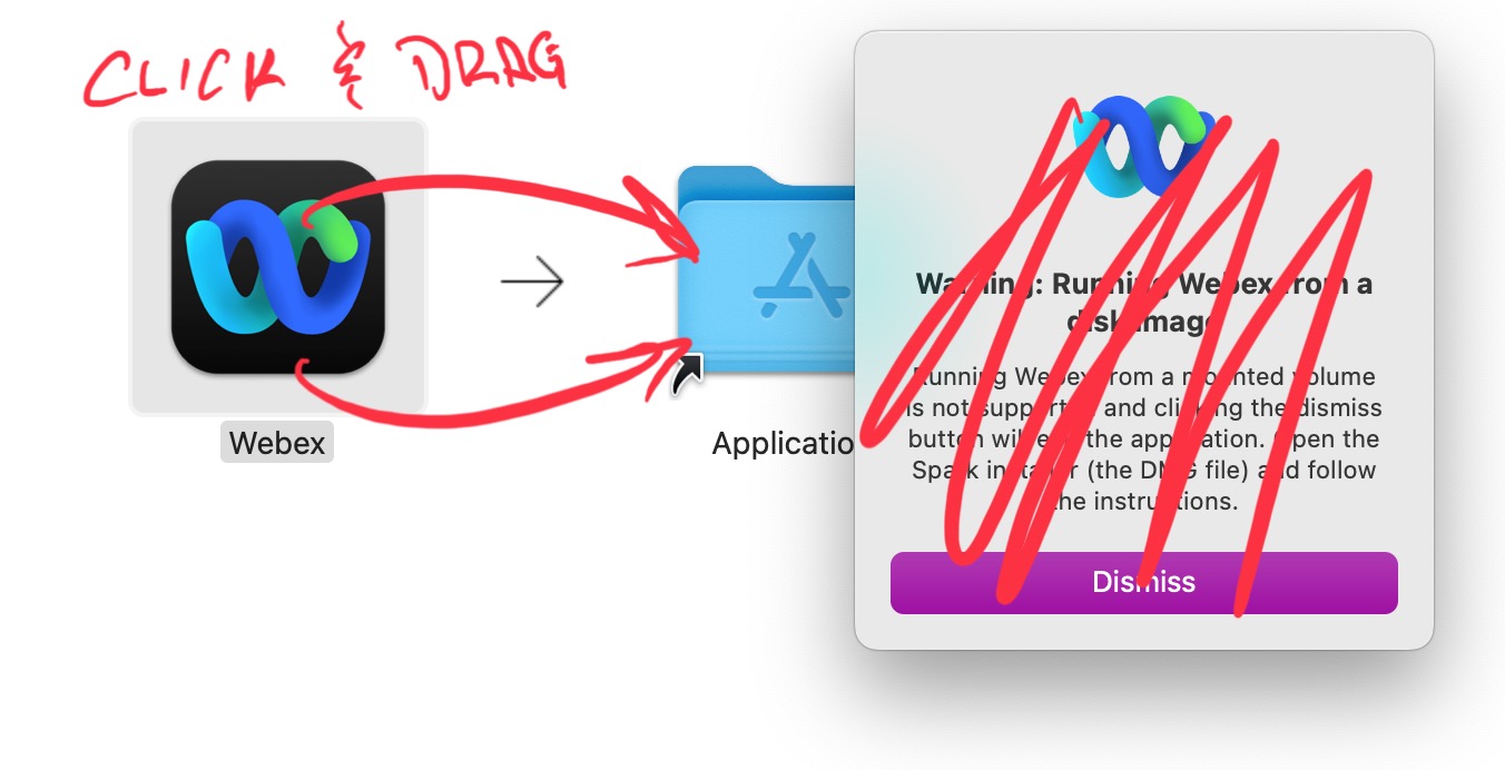 How to install/drag Webex to the Applicat… - Apple Community