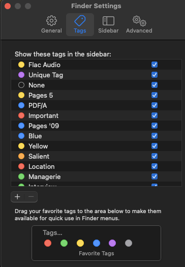 My Finder tags are not working in macOS 1… - Apple Community