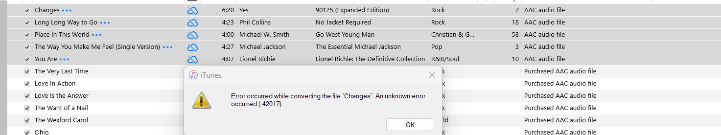 Fix iTunes ineligible AAC audio file song - Apple Community