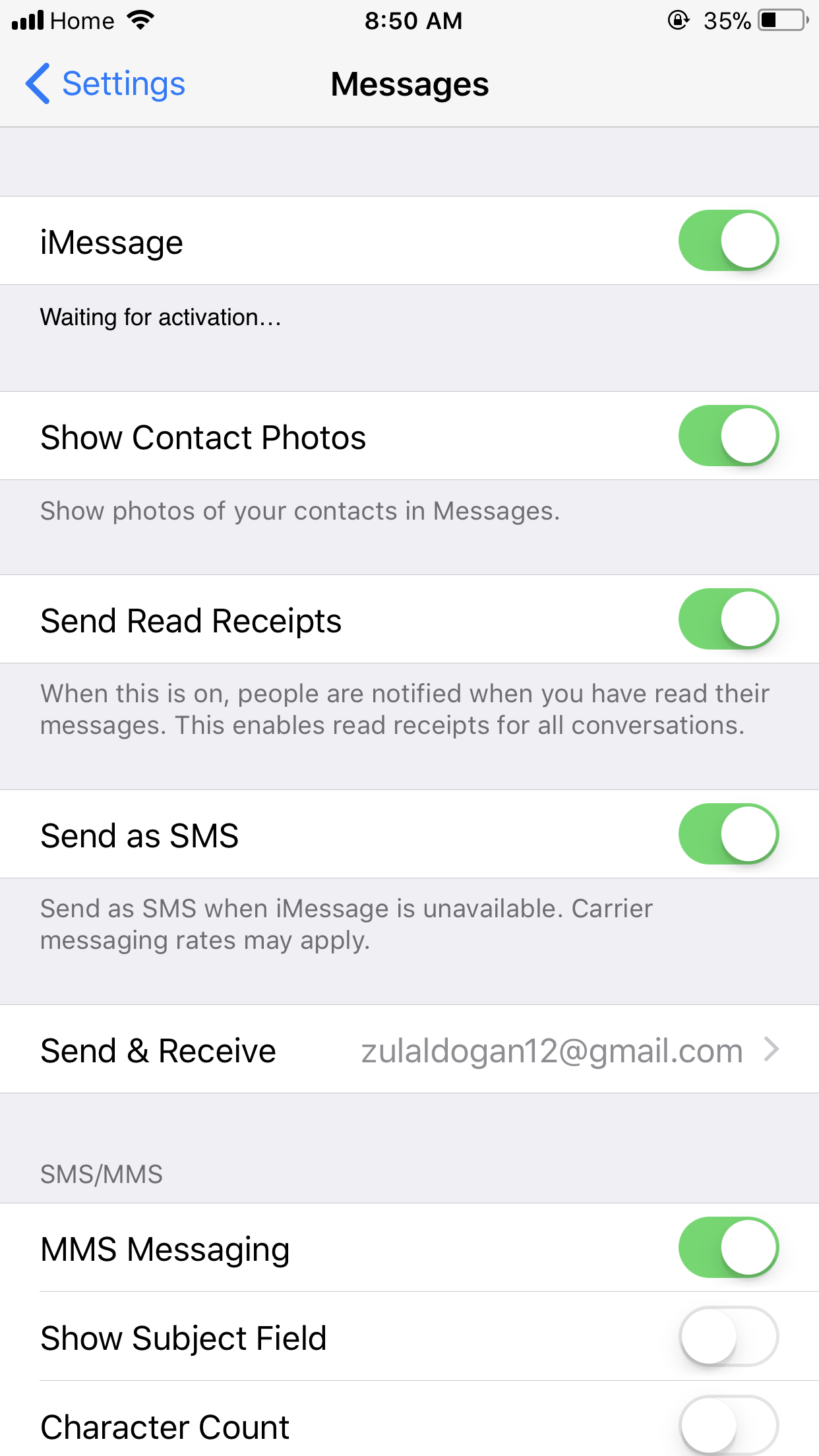 iphone 8 plus facetime and i message prob… - Apple Community