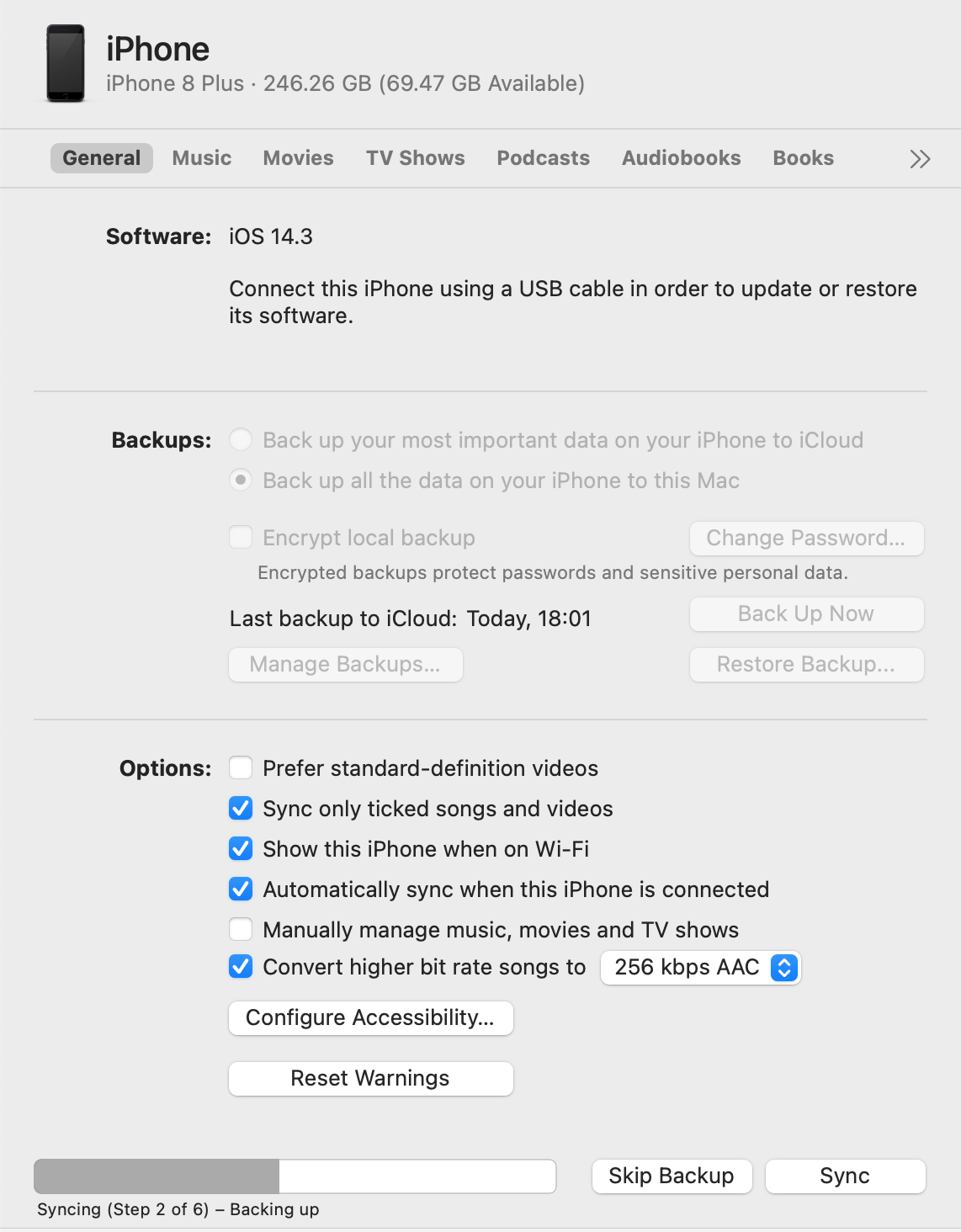 How to force Mac to make iPhone backup to… - Apple Community