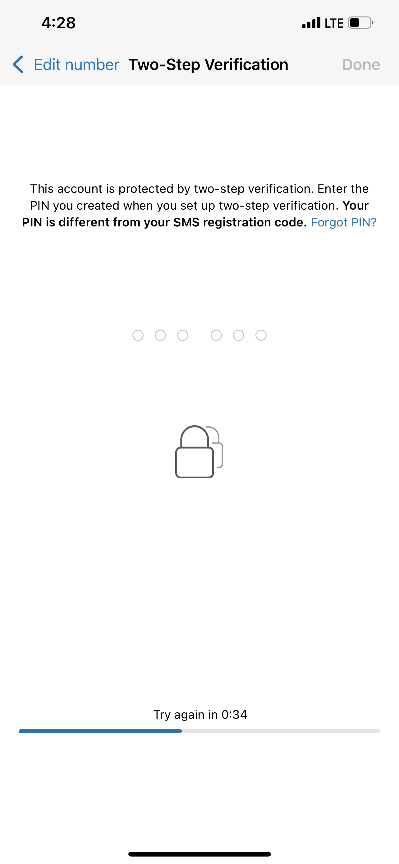 My whatssap two step security code isn’t… - Apple Community