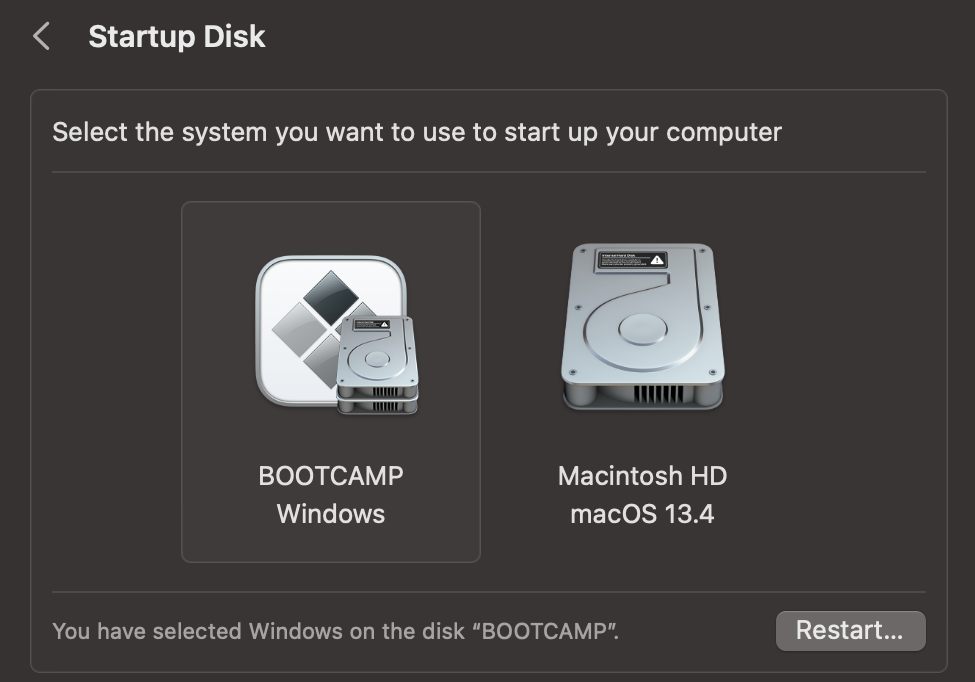 Bootcamp startup volume showing up in sta… - Apple Community