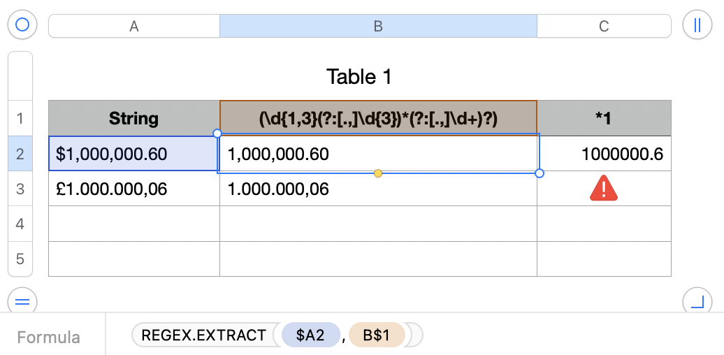 Numbers "VALUE" function not working corr… - Apple Community