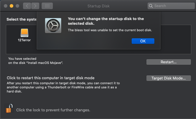 After creating bootable installer of Moja… - Apple Community