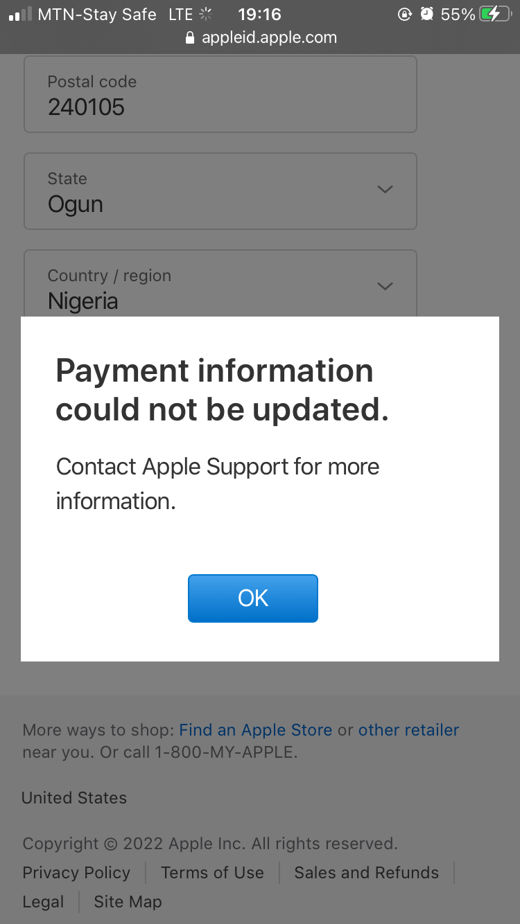 Can’t add new payment method - Apple Community
