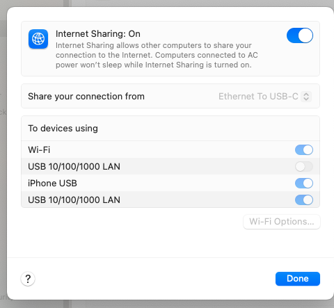 Hotspot/Internet Sharing Does Not Require… - Apple Community