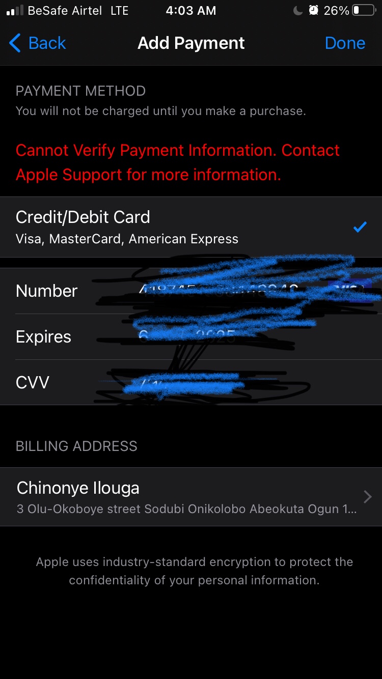 Payment method update - Apple Community