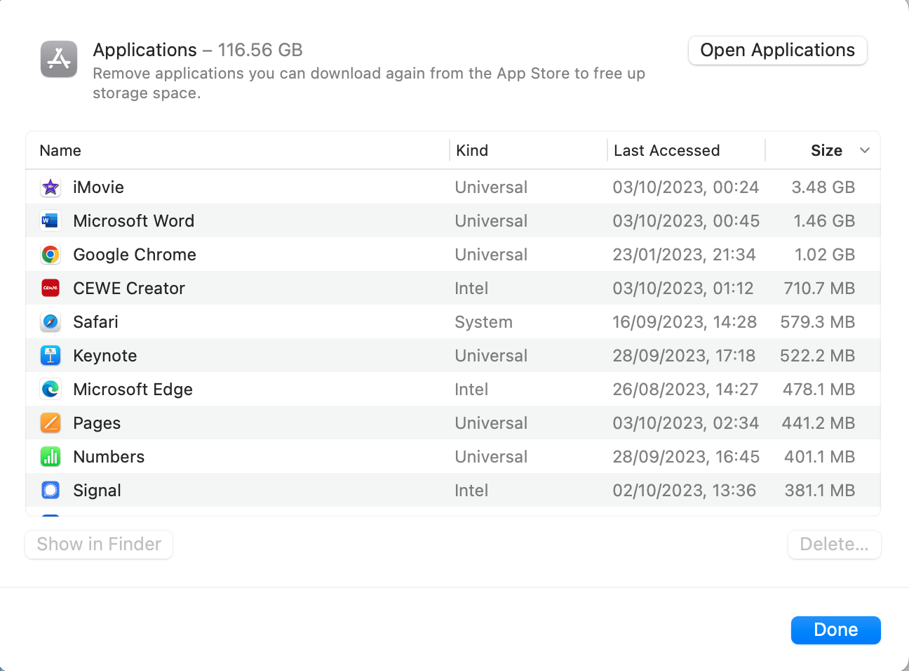 Total size of Applications is 100+GB smal… - Apple Community
