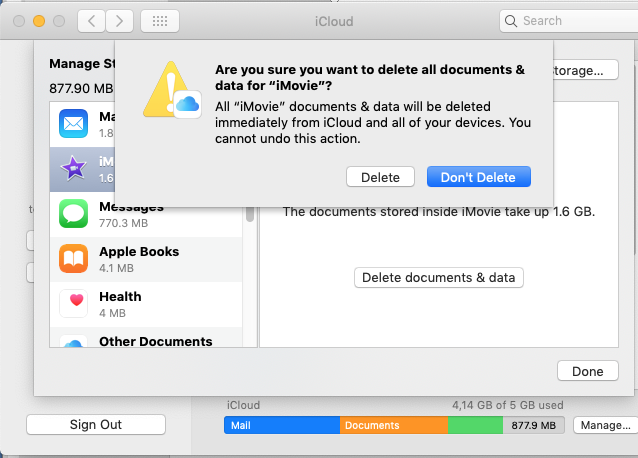 What happens when you "delete documents a… - Apple Community
