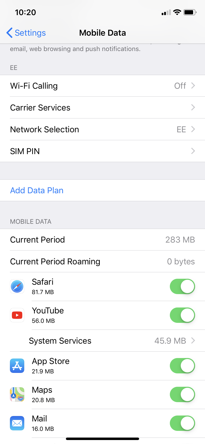 Mail not fetching over mobile data - Apple Community
