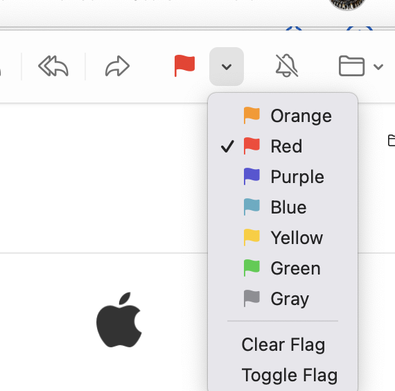 mail flag colors inconsistent - Apple Community