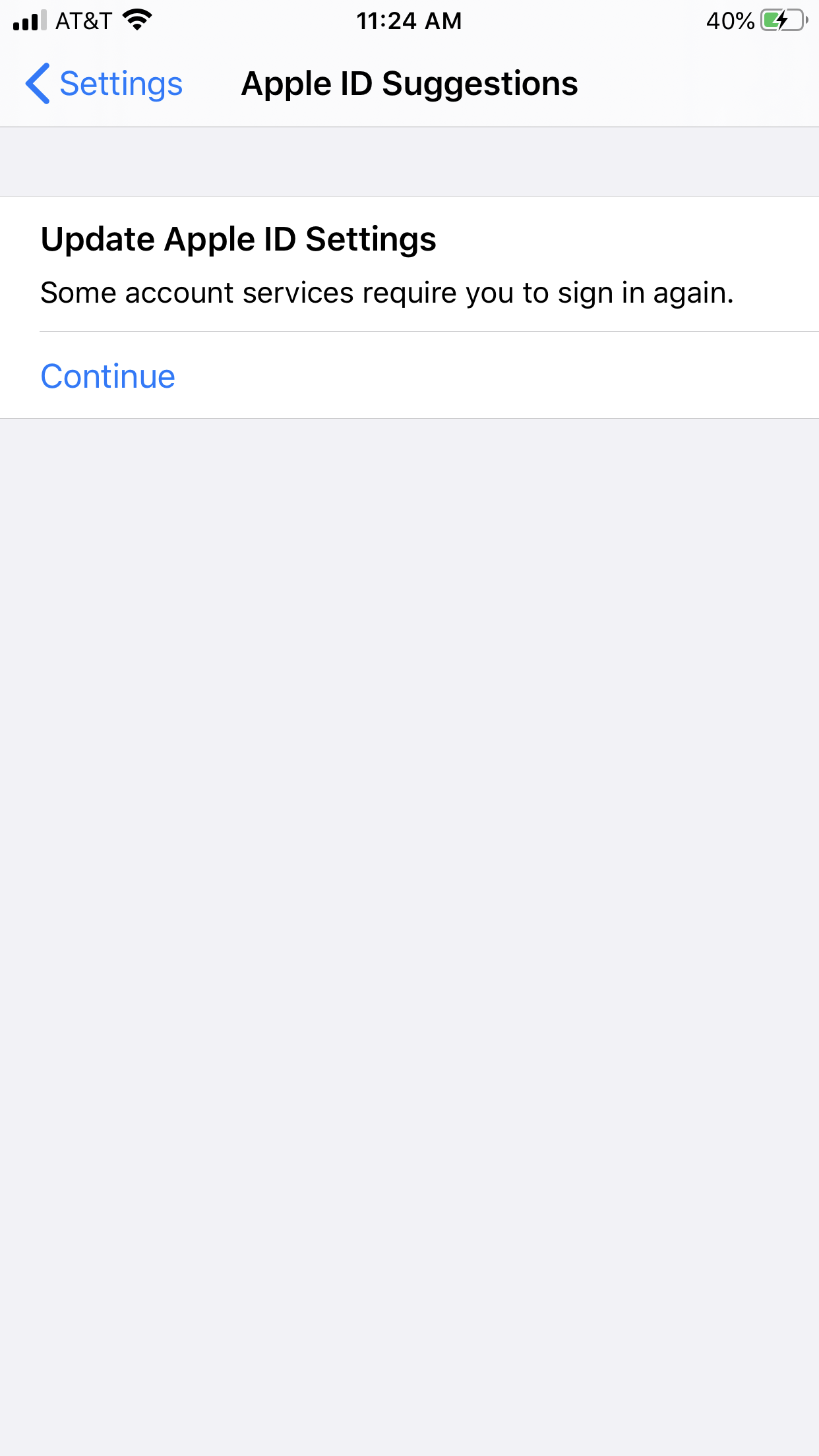 Update account setting - Apple Community