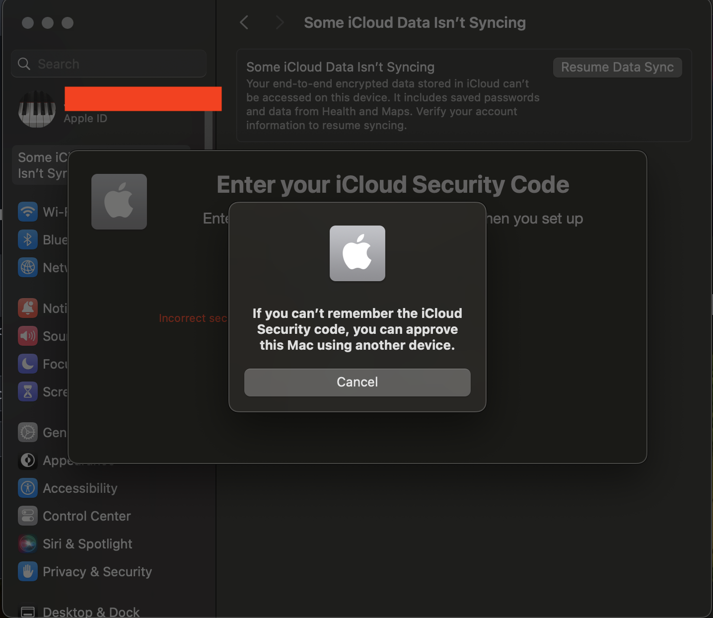 iCloud Security Code Recovery - Apple Community