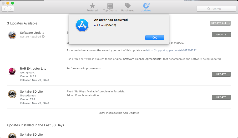 Why the software update cannot be install… - Apple Community