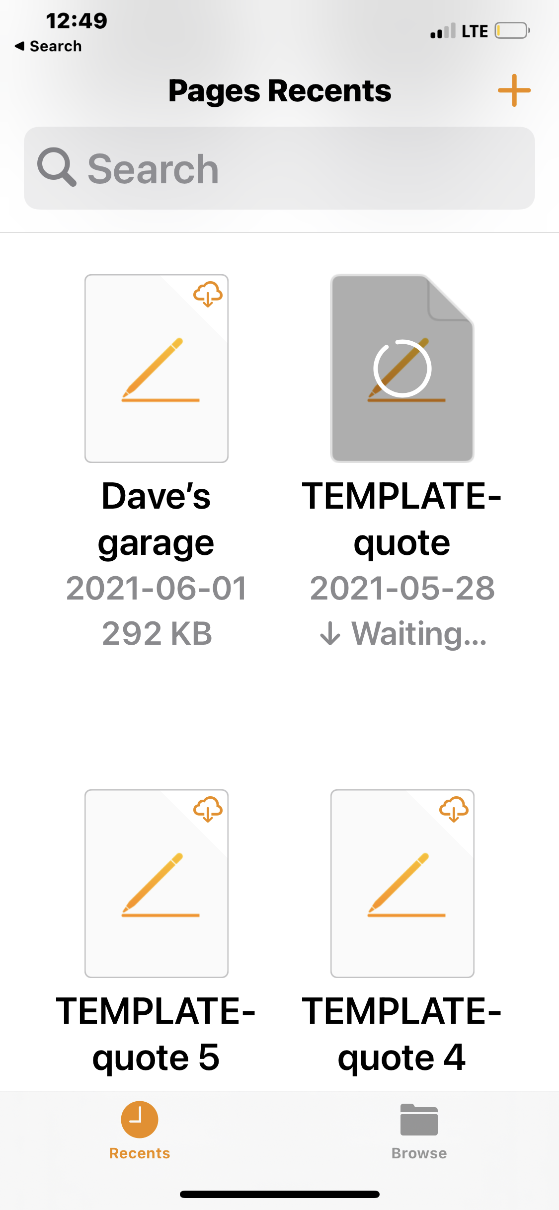 Spinning circle when I click a document t… - Apple Community