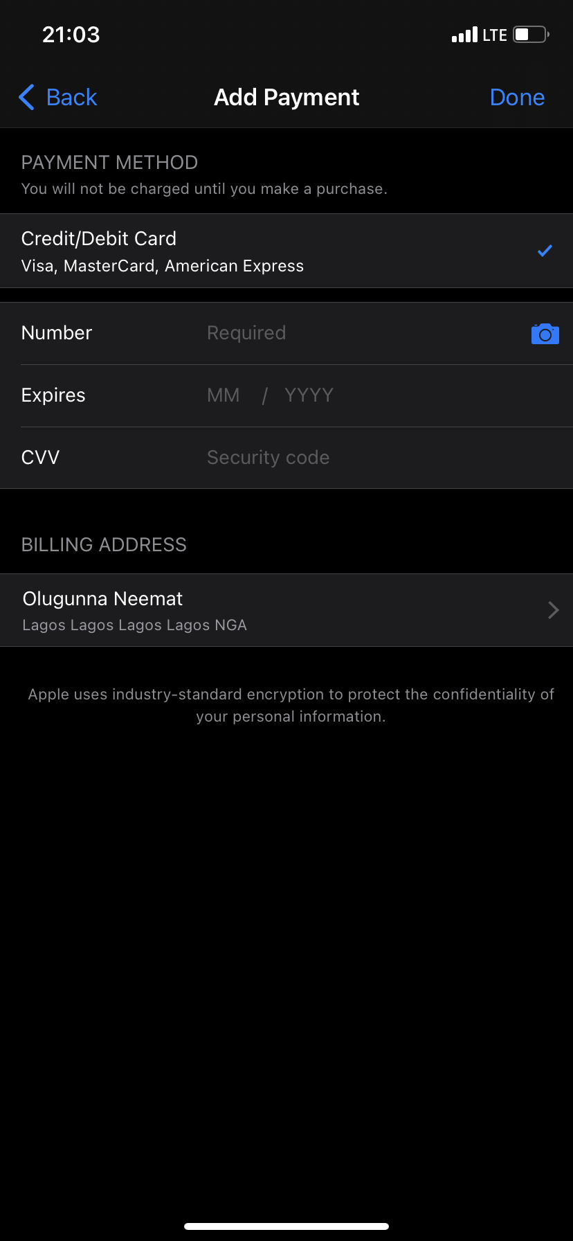 Payment method - Apple Community