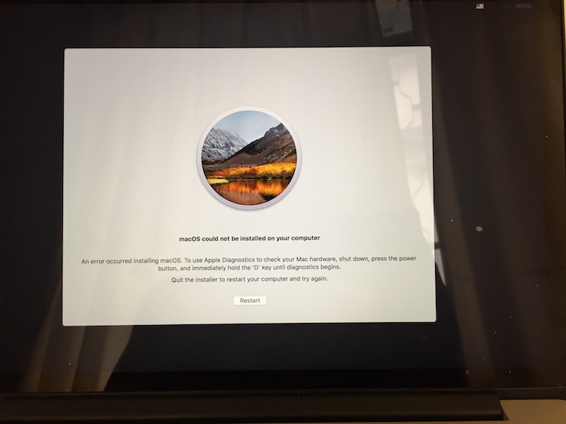 Unable to install macOS High Sierra on Ma… - Apple Community