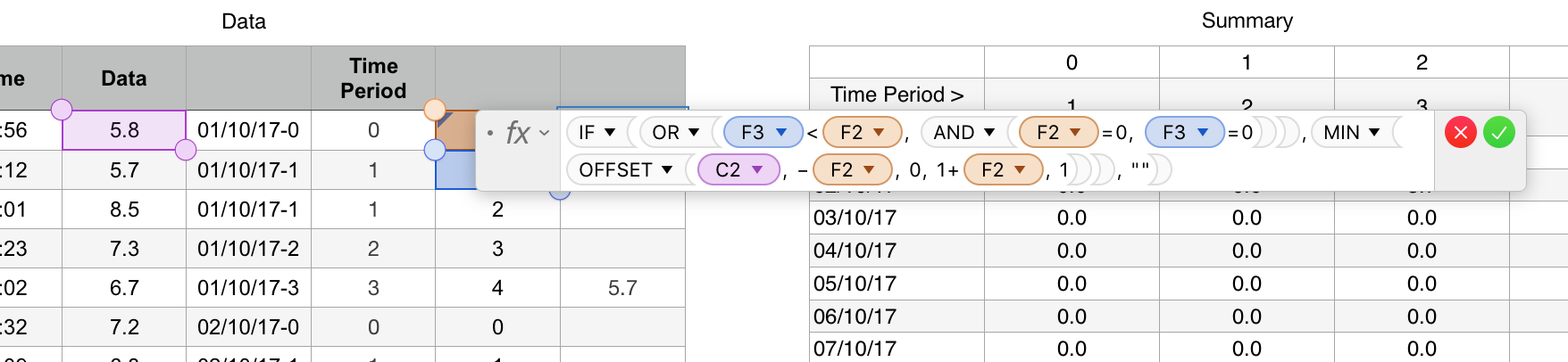 Formula to Filter 3 columns & enter data … - Apple Community