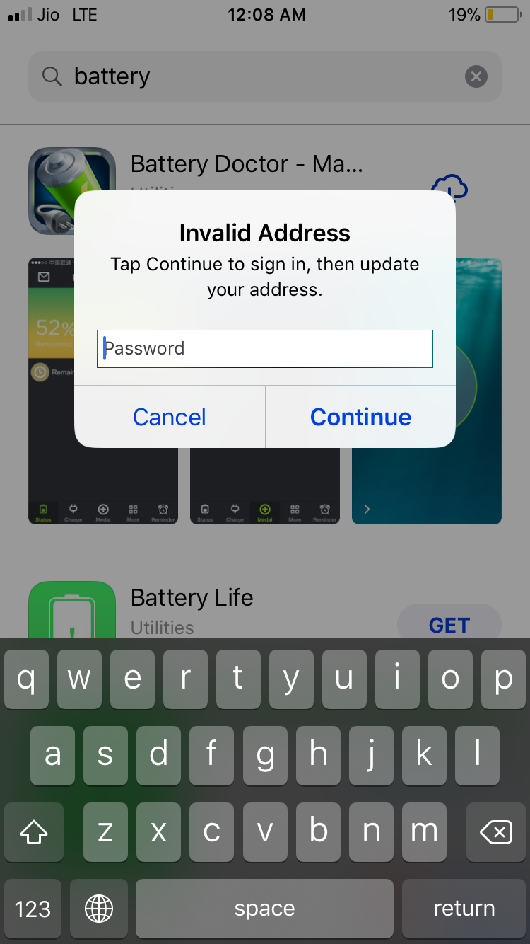 Invalid Address with App Store? - Apple Community
