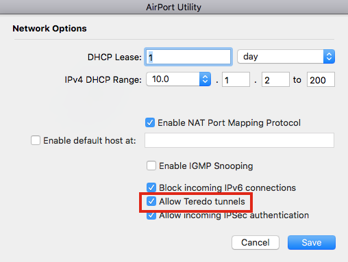Teredo IP Adress is disabled - Apple Community