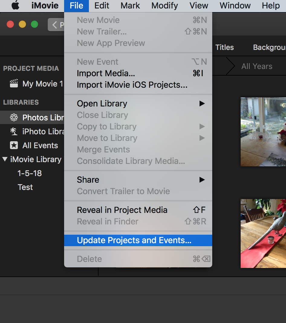 is it possible to import iMovie projects … - Apple Community